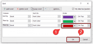 How to Sort in Excel by Color [3 Techniques] - Excelgraduate