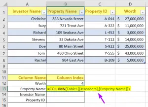 3 Ways to Find Column Index Number in Excel Vlookup - Excelgraduate