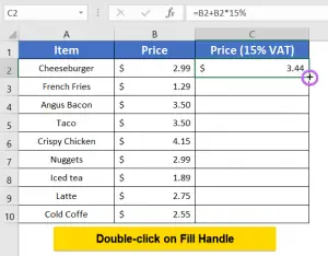 9 ways to Copy Formula Down in Excel without Dragging - Excelgraduate