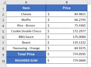 5 Ways to Round a Formula with SUM Function in Excel