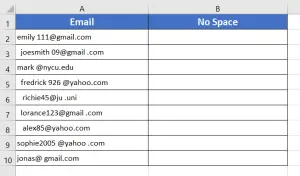5 Ways to Remove Blank Characters in Excel - Excelgraduate