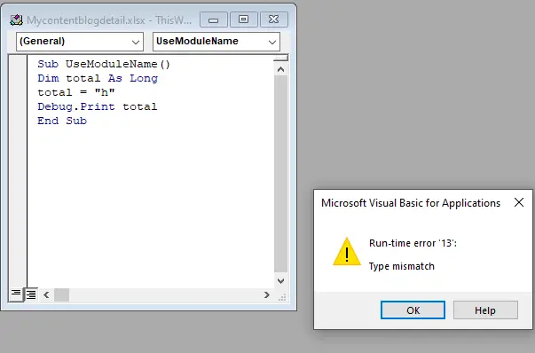 7 Methods to Fix Runtime Error 13 Type Mismatch in Excel 7 Methods to Fix Runtime Error 13 Type Mismatch in Excel