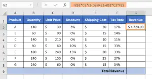 How to Calculate Total Revenue in Excel [Free Template]