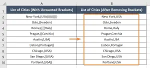 Remove Brackets Effectively in Excel with 5 Methods - Excelgraduate