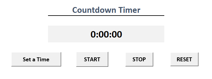 How To Create A Countdown Timer In Excel Step By Step