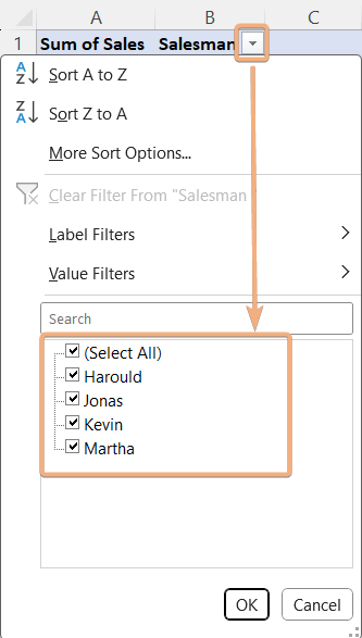 How to Filter Values in Pivot Table in Excel [4 Methods] - Excelgraduate