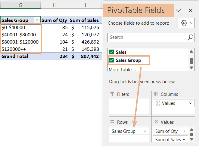2 Ways to Group By Different Intervals in Excel Pivot Table - Excelgraduate