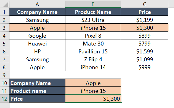 How To Vlookup From Multiple Columns With Only One Return In Excel