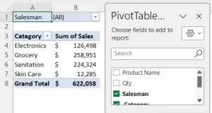 4 Ways to Show Pivot Table Fields in Excel - Excelgraduate