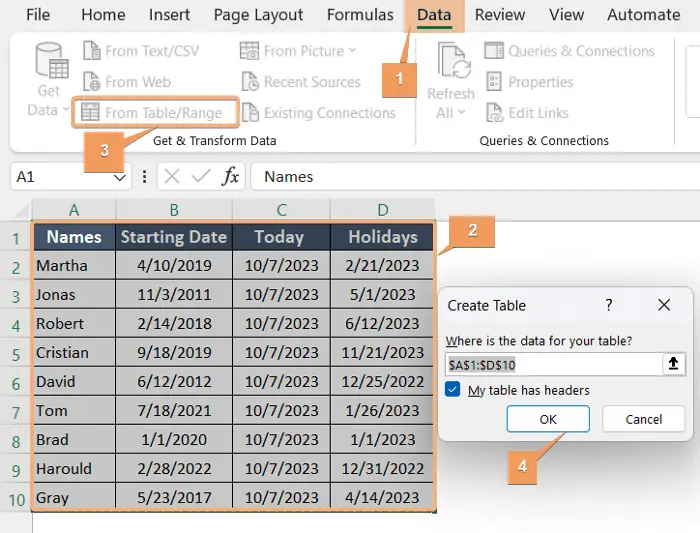 How To Create Automatic Day Counter In Excel 8 Methods Excelgraduate 2461