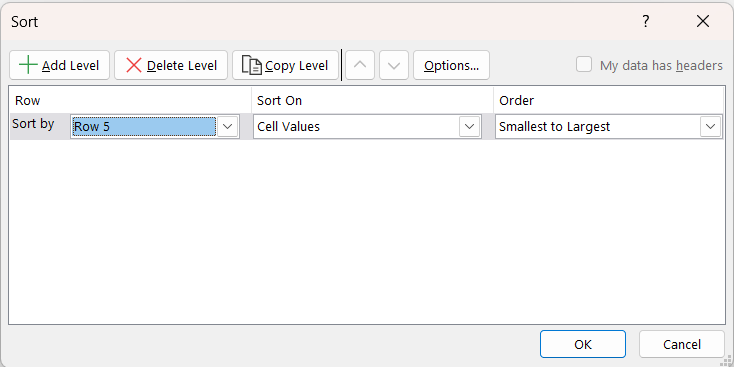 How To Sort Horizontally In Excel 3 Methods 2639