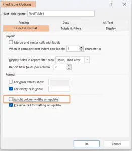 3 Methods to Lock Pivot Table Column Width in Excel - Excelgraduate