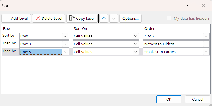 How To Sort Horizontally In Excel 3 Methods