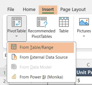 Automatically Update Pivot Table Range in Excel [3 Methods] - Excelgraduate