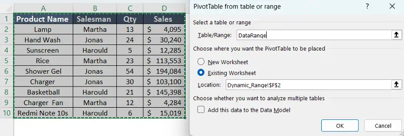 Automatically Update Pivot Table Range In Excel 3 Methods Excelgraduate