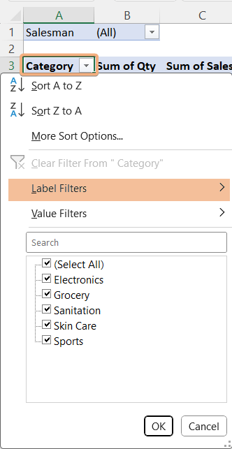 How to Filter Values in Pivot Table in Excel [4 Methods] - Excelgraduate