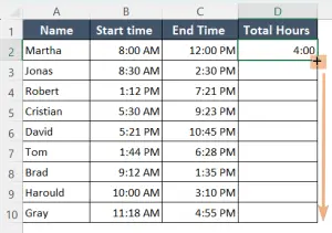 How to Calculate Total Hours in Excel [8 Methods]