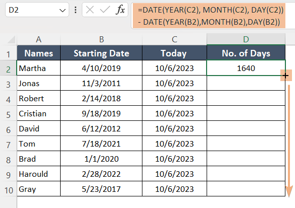 How To Create Automatic Day Counter In Excel 8 Methods Excelgraduate 6176