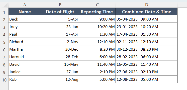 How To Combine Date And Time In Excel 3 Methods