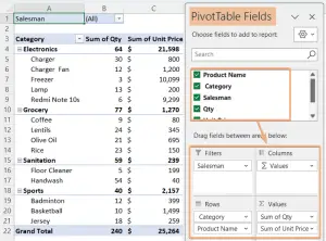 How to Add a Calculated Field Based on Column Values in a Pivot Table ...