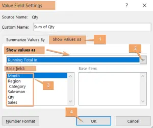 How to Add Running Total in Excel Pivot Table - Excelgraduate