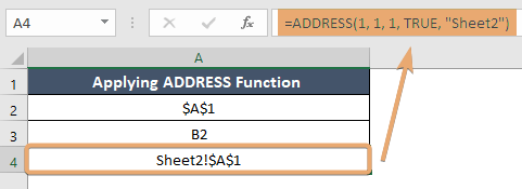 How to Use Excel ADDRESS Function [3 Examples]
