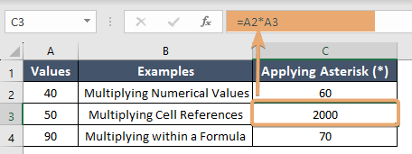 What Does Asterisk Mean in Excel Formula [3 Examples] - Excelgraduate