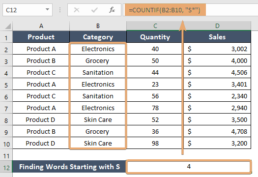 How to Use COUNTIF Function in Excel [4 Examples]